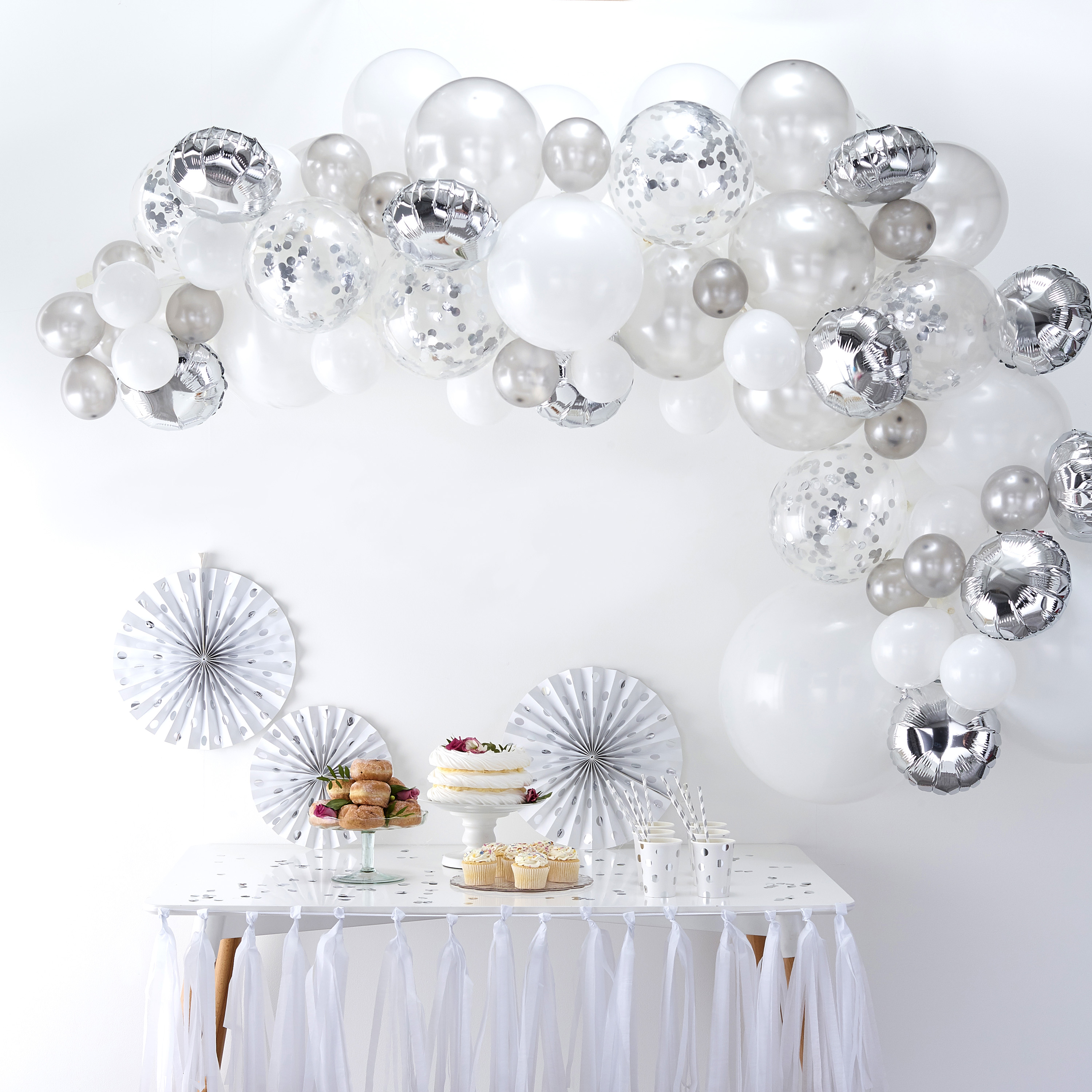 Silver Balloon Arch Kit for Parties & Weddings | Ginger Ray | Ginger Ray