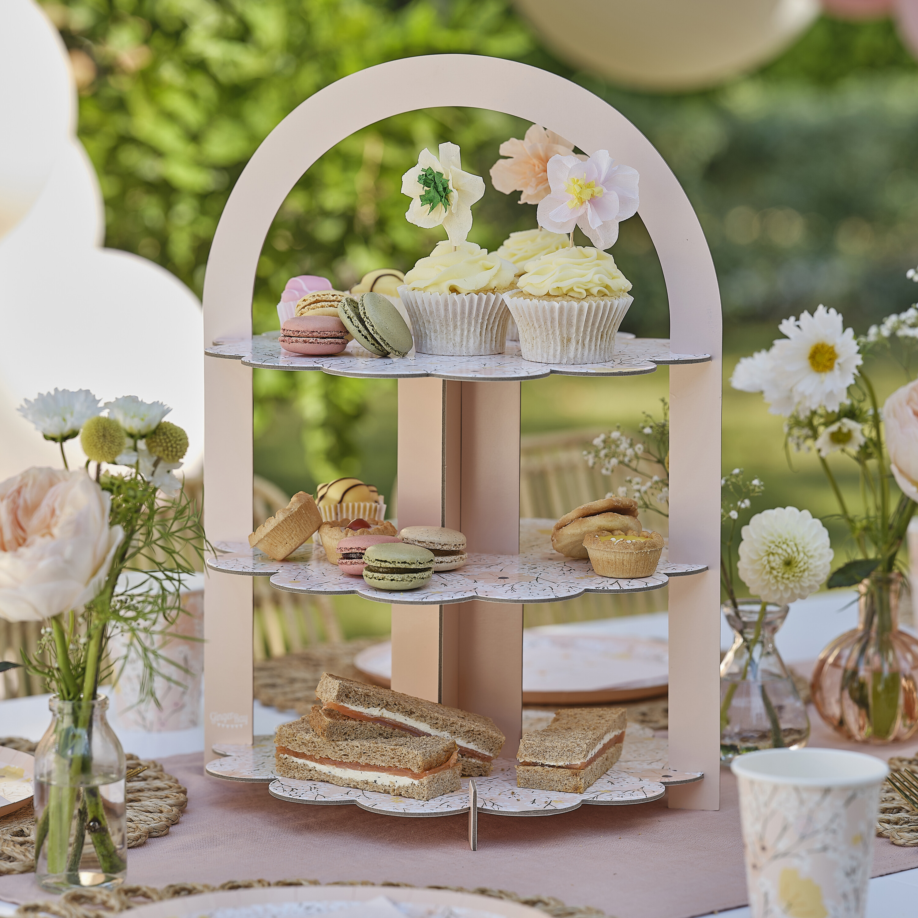 Floral Afternoon Tea Stand | Ginger Ray