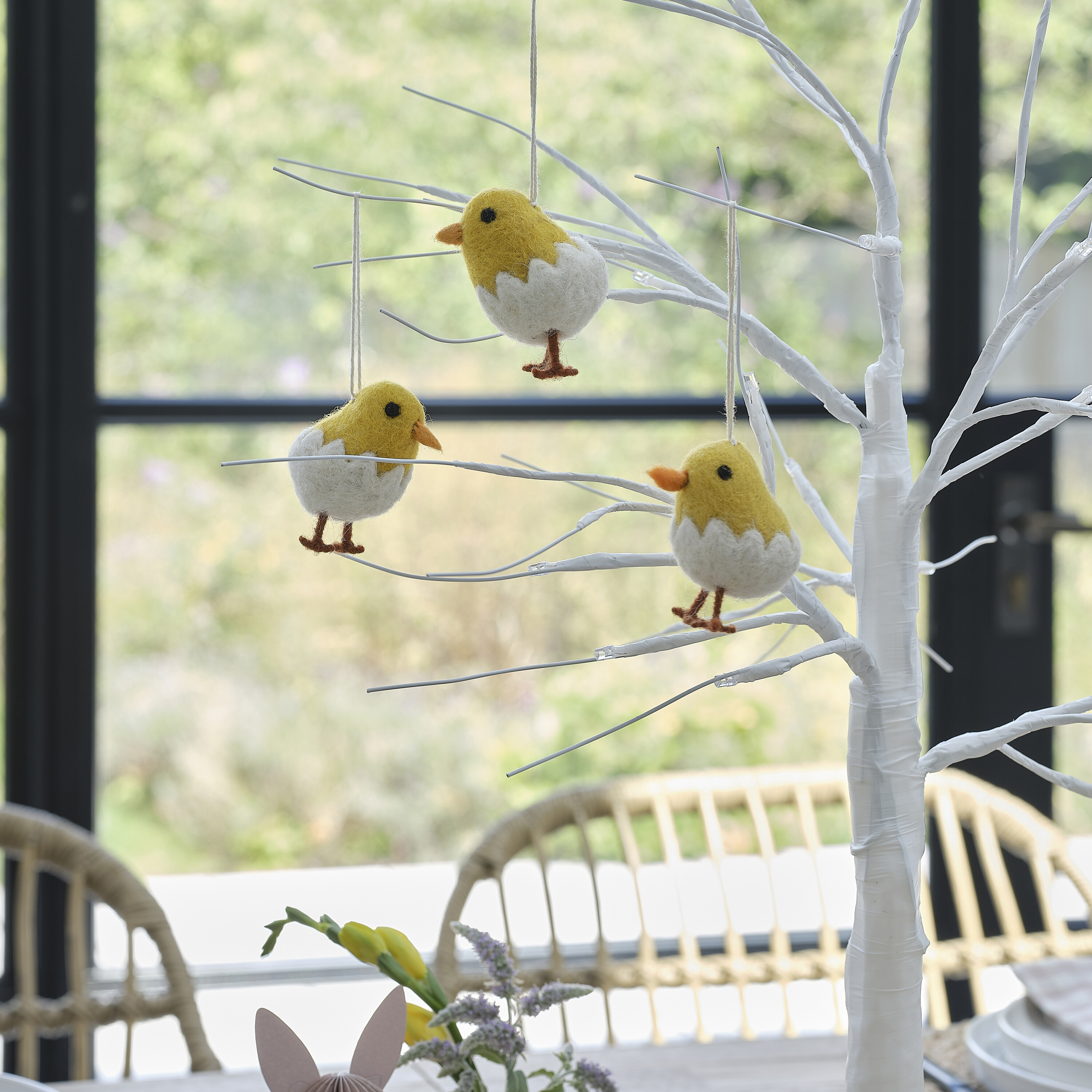 Felt Easter Chick Tree Decorations | Ginger Ray