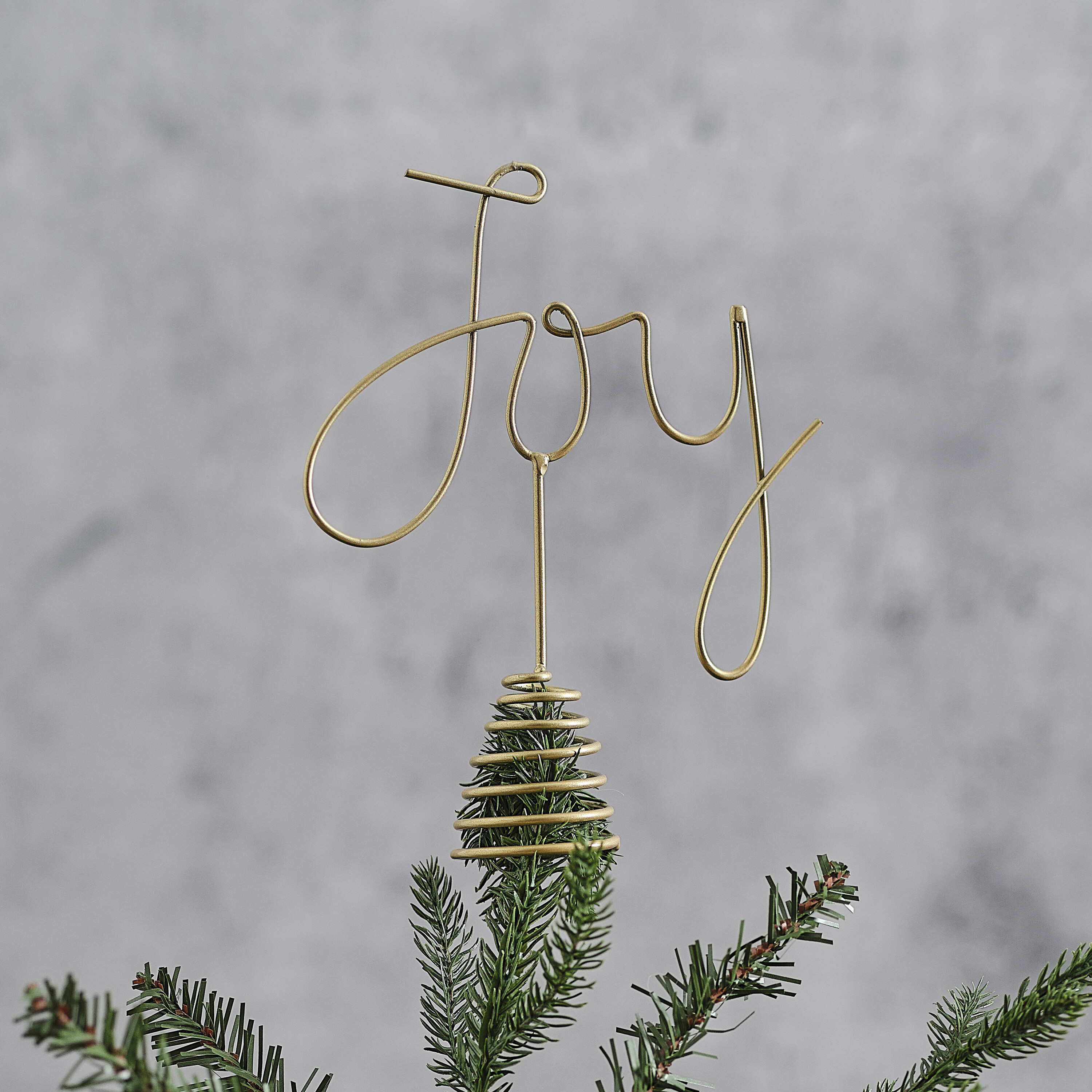 Joy Christmas Tree Topper | Ginger Ray