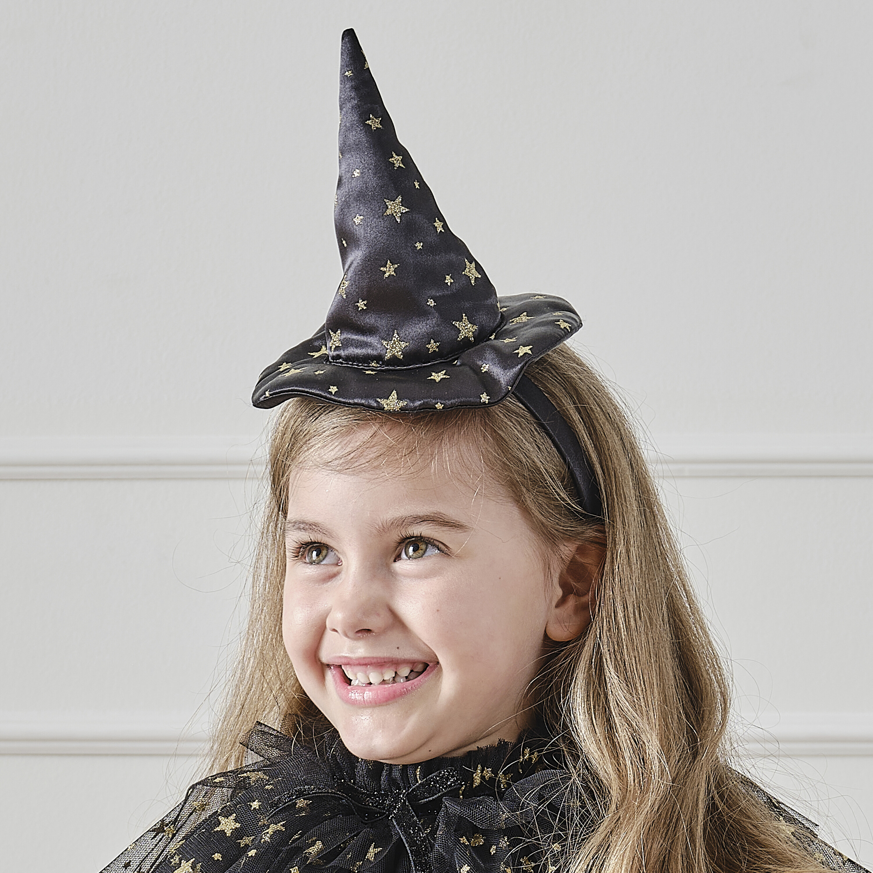 Black & Gold Star Witch Hat Headband All Sale | Ginger Ray
