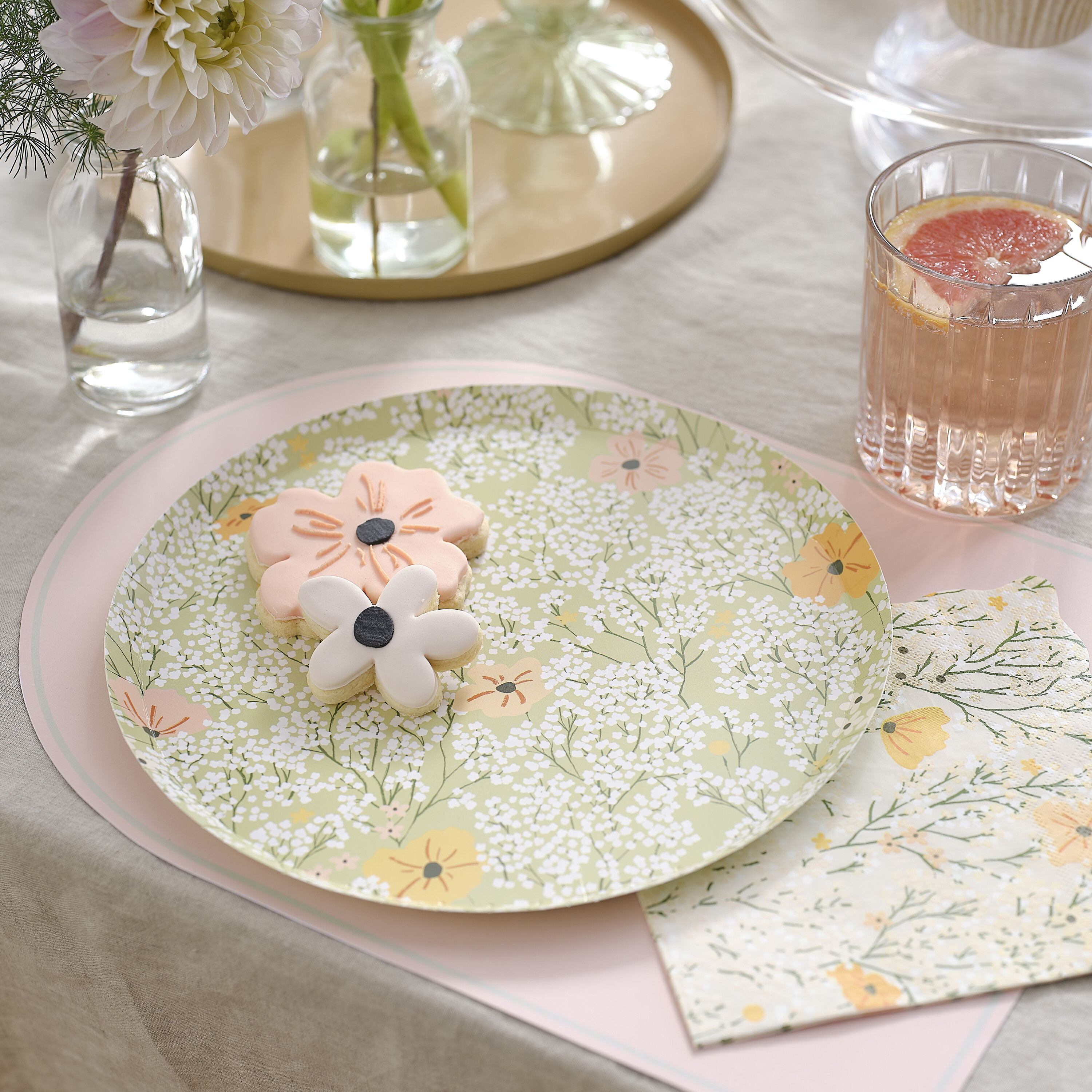 Floral Baby Shower Plates | Ginger Ray
