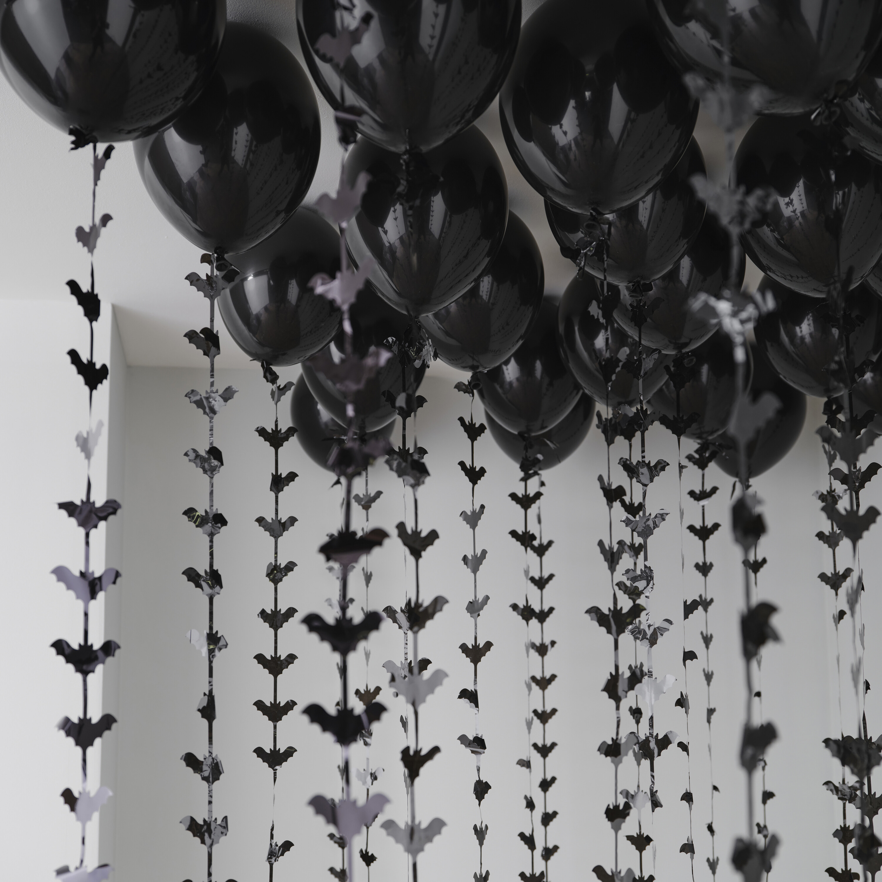 Halloween Balloons Ceiling Kit with Bat Balloon Tails | Ginger Ray