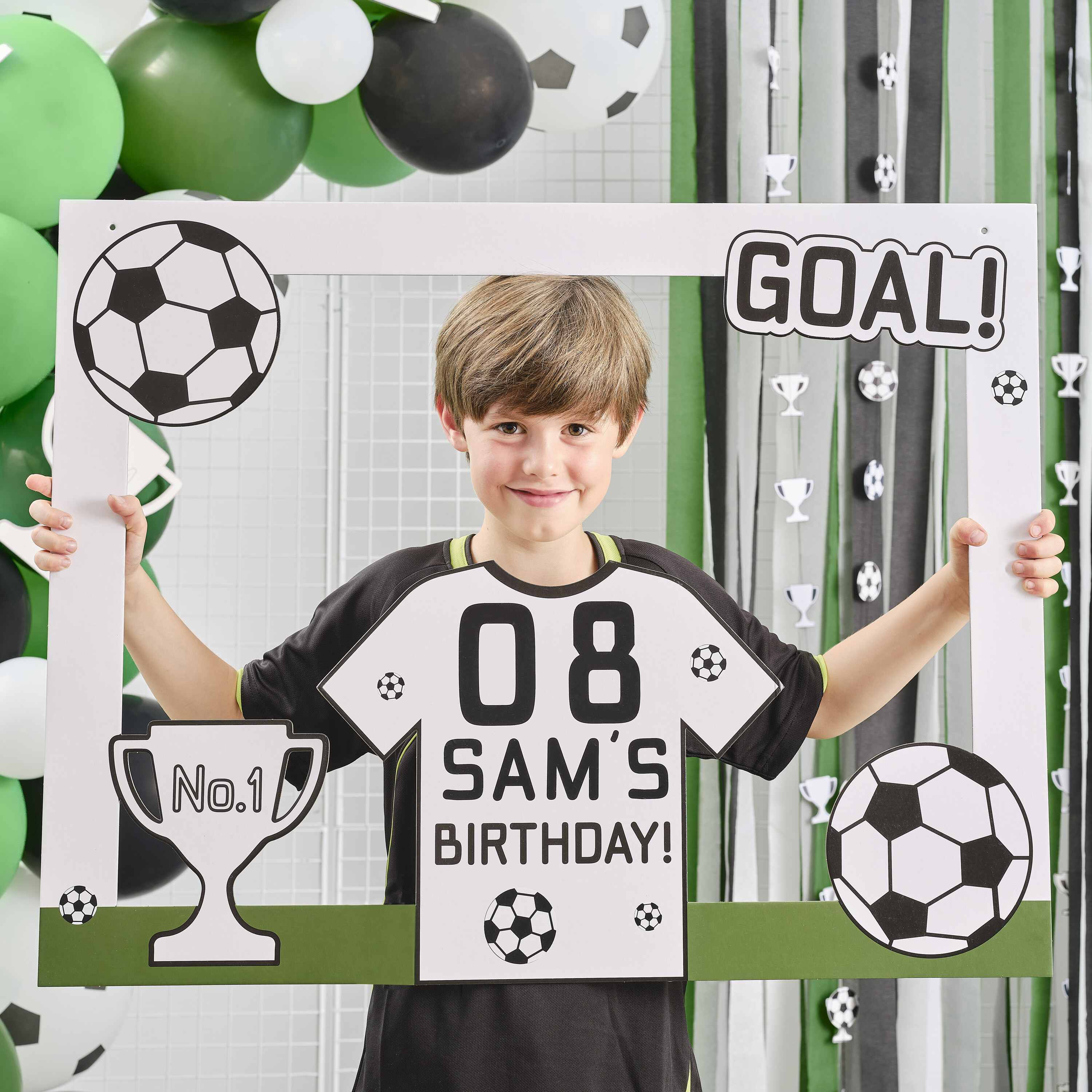 Customisable Football Party Photo Booth Frame | Ginger Ray