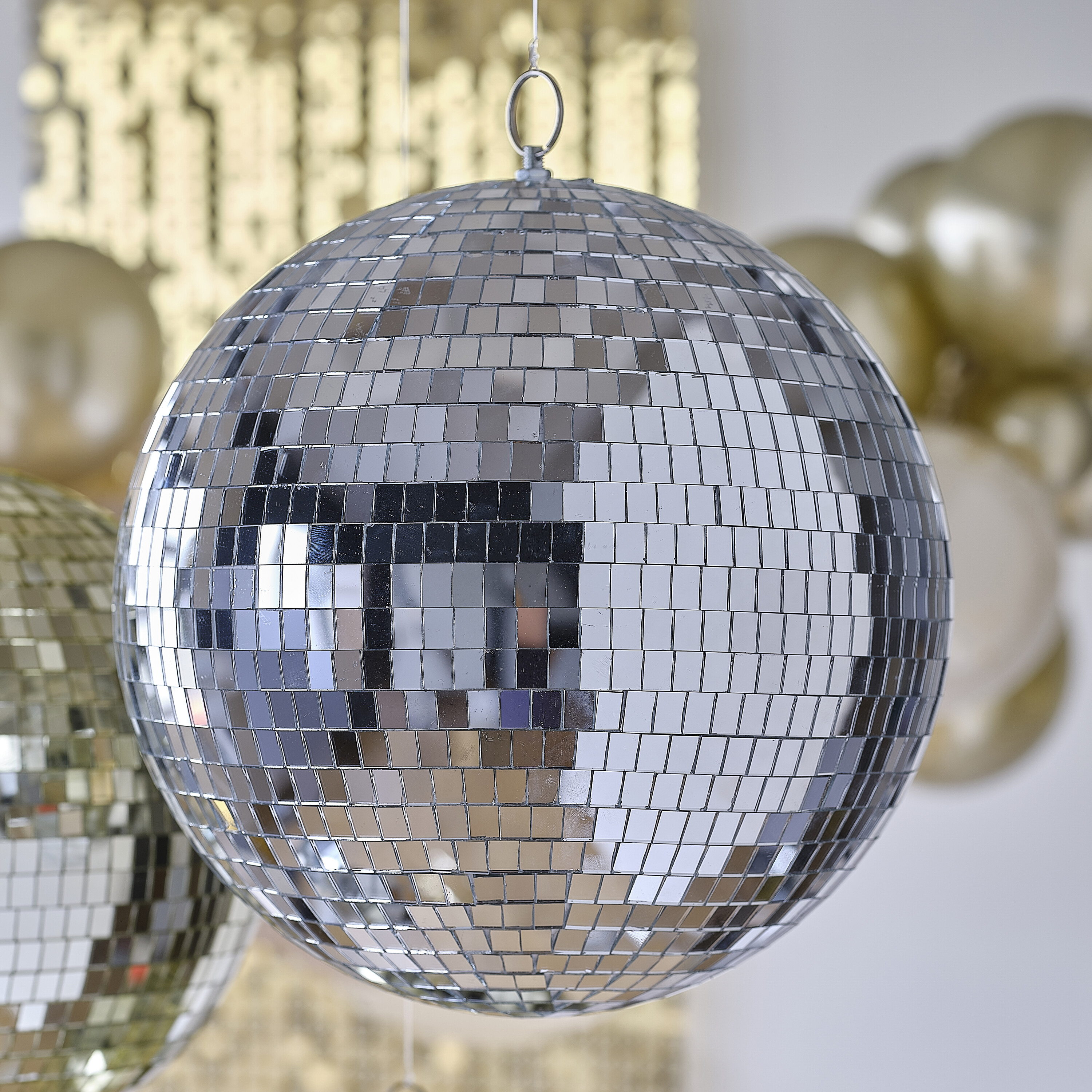 30cm Silver Disco Ball Hanging Decoration | Ginger Ray