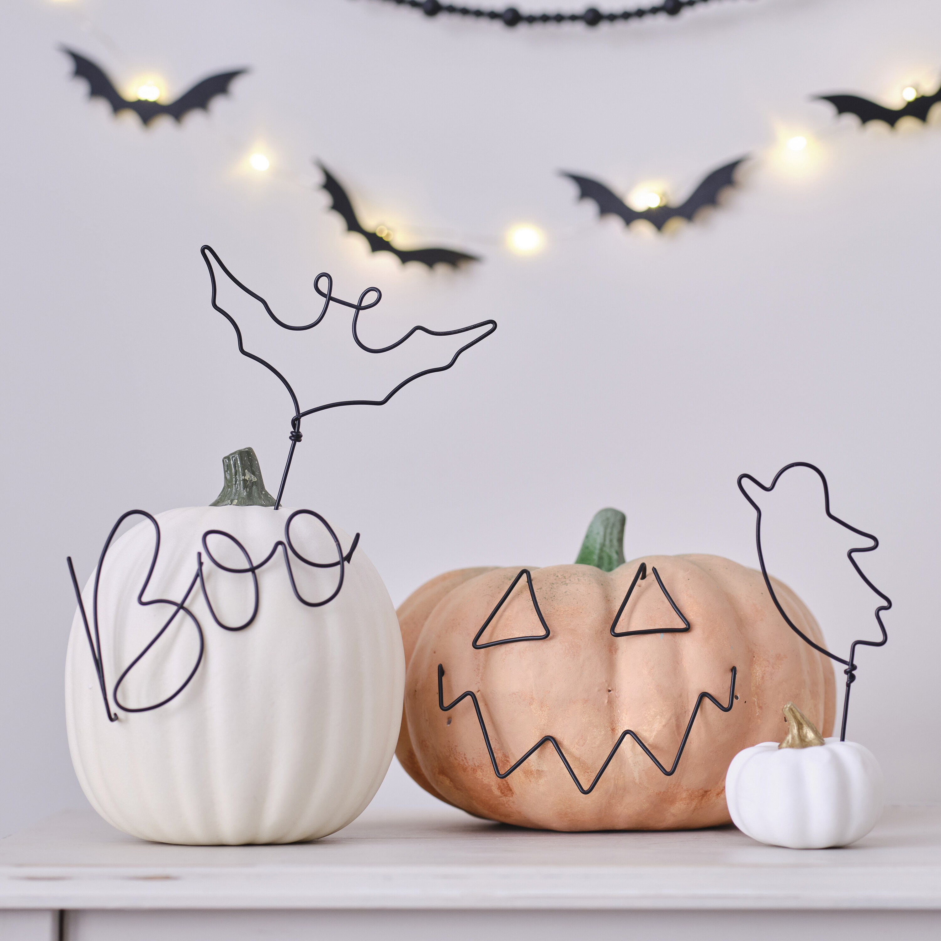 Halloween Wire Pumpkin Decorations Halloween Accessories | Ginger Ray