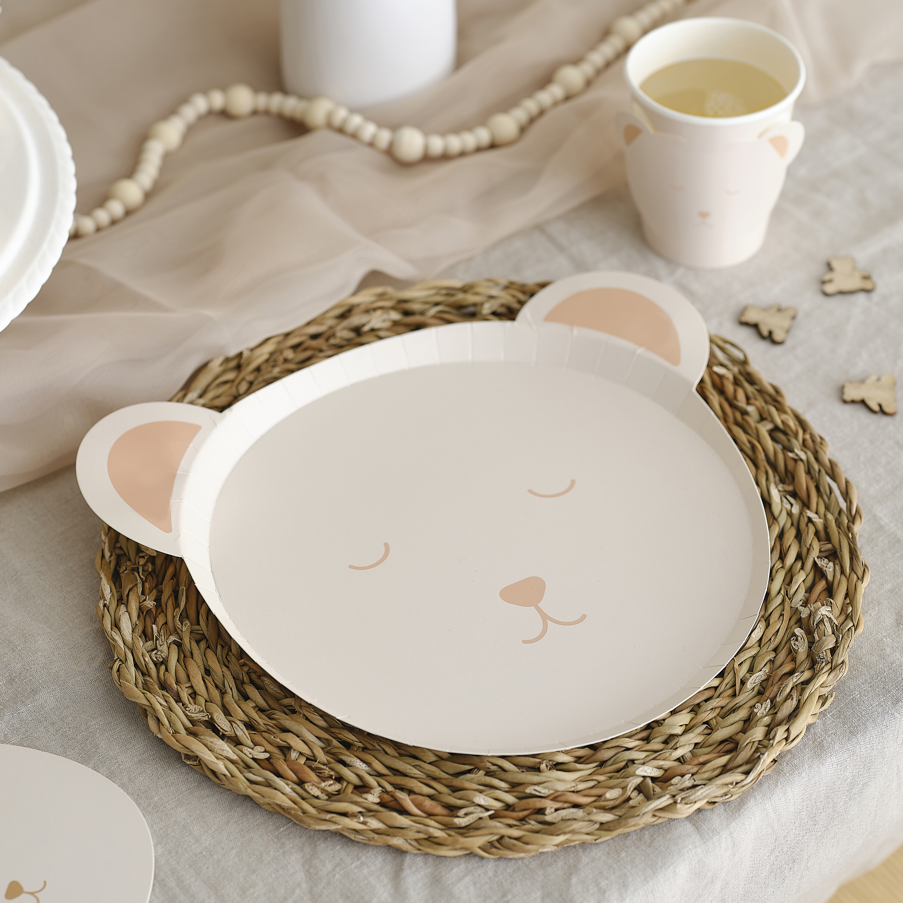 Teddy Bear Baby Shower Plates | Ginger Ray